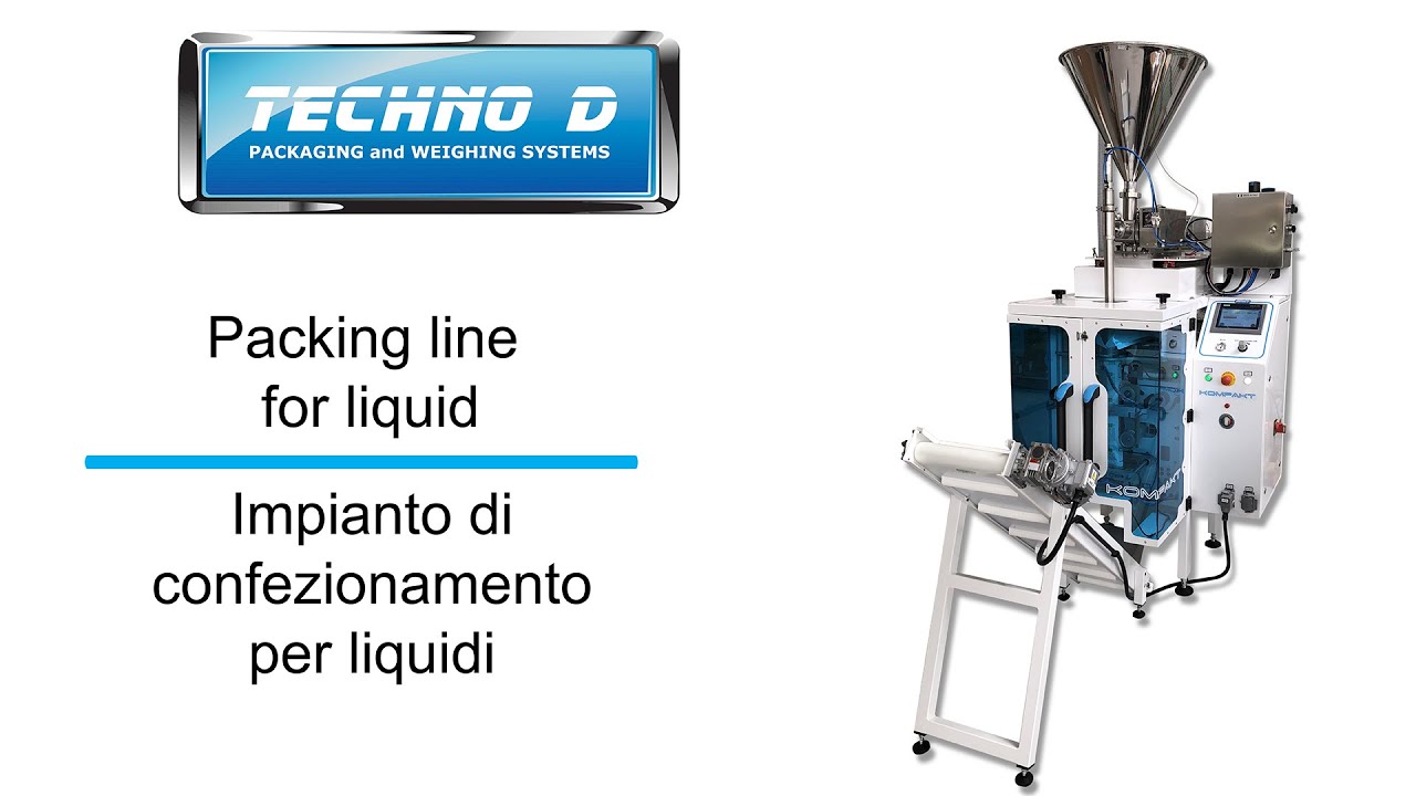 TECHNO D - Packing line for liquid - YouTube