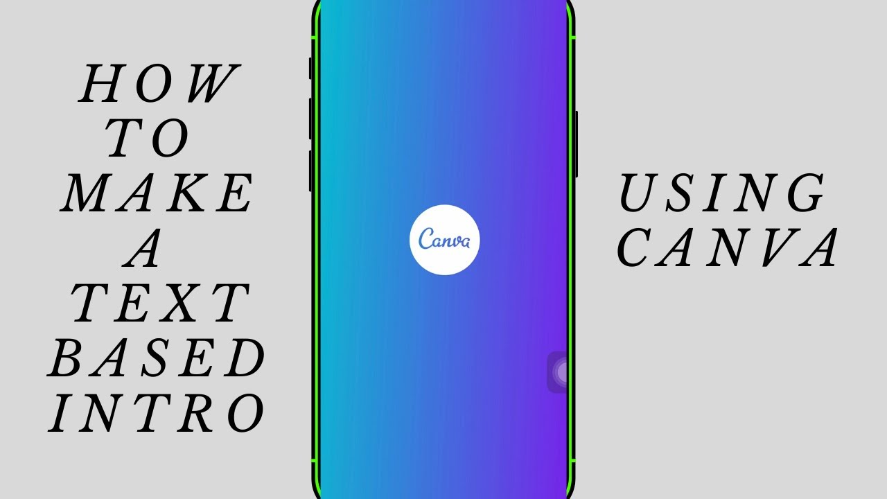 Simple Text Based Intro | Youtube Intro For Beginners - YouTube