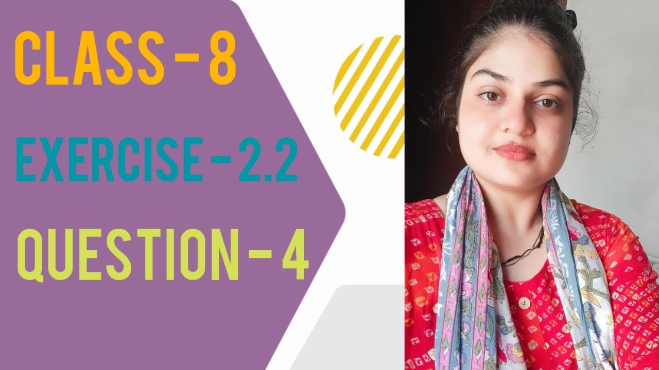 Class 8 Maths Chapter 2 Exercise 2 2 Question 4 Linear Equation class-8-maths-chapter-2-exercise-2-2-question-4-linear-equation