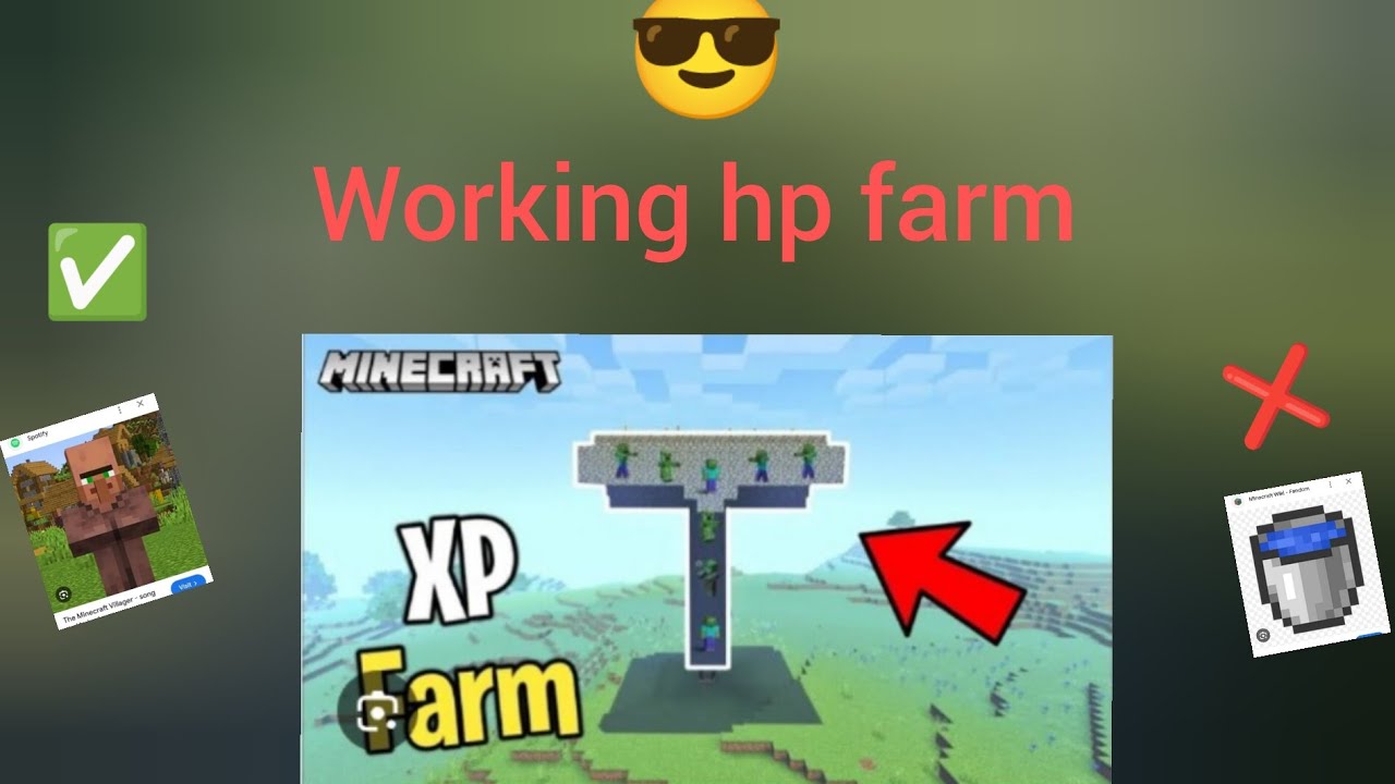 how to make an HP farm in Minecraft - YouTube