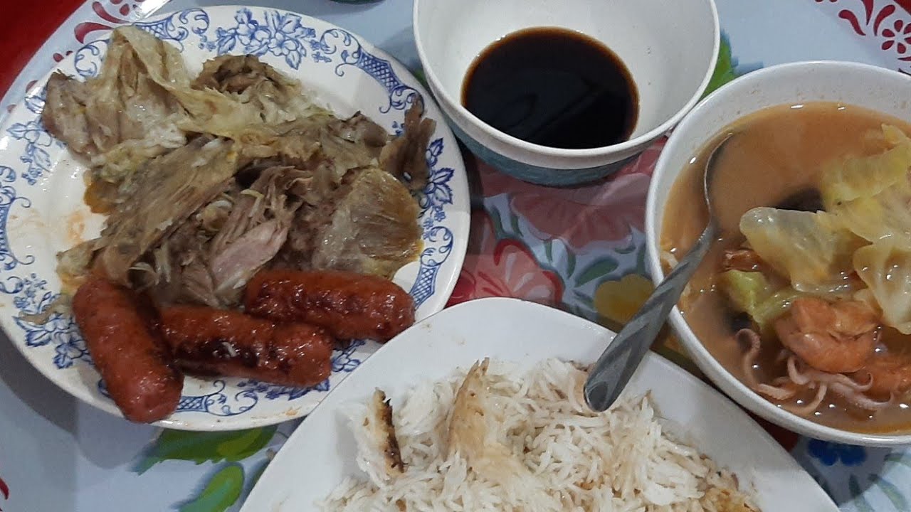chicken Sausage, Laham,And Shrimp 🍤 and squid 🦑 🐙 yummy 😋 - YouTube