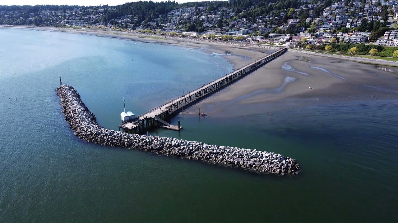 White Rock Pier Aerial Views - YouTube