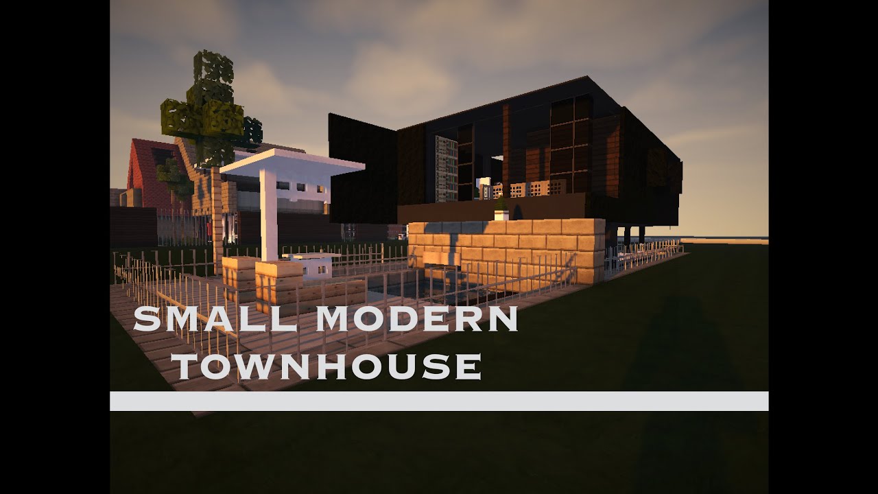 Minecraft: Small Modern Townhouse - YouTube