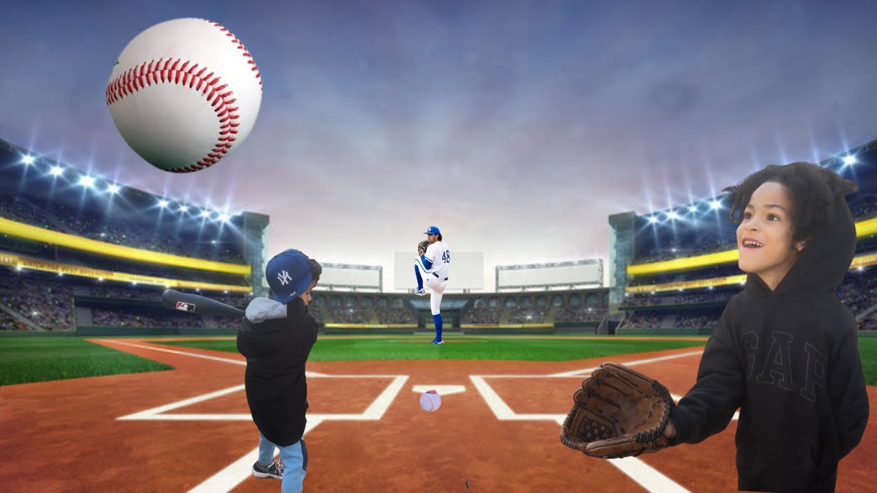 JAYCE & JOJO HIT HOMERUNS IN OUR BASEBALL GAME! - YouTube