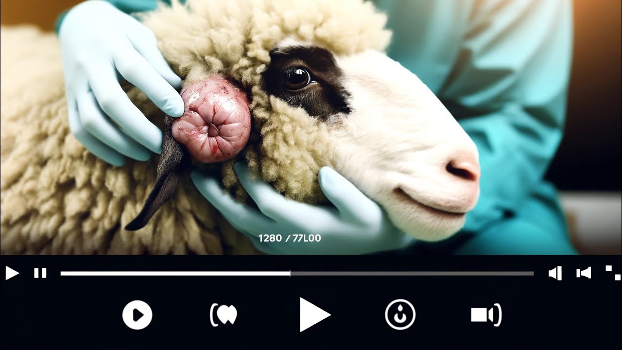 Abscess in sheep | Opened an abscess #veterinary | Treating an Abscess ...