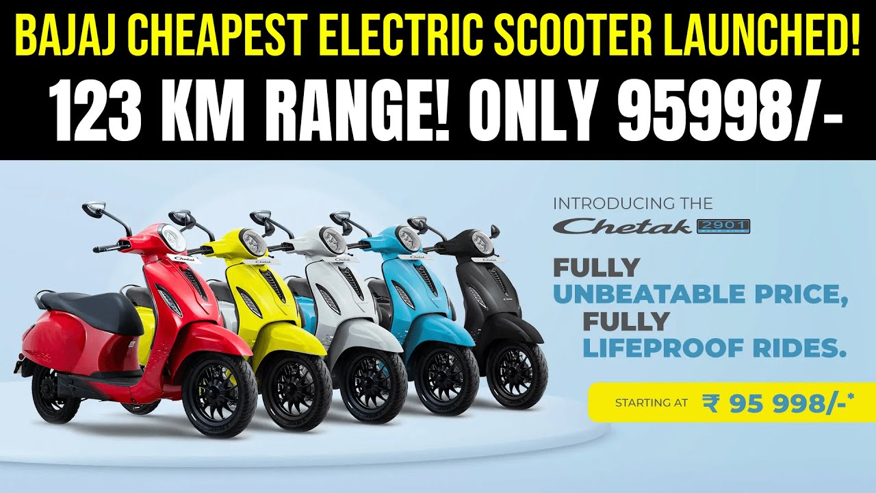 Bajaj Chetak 2901 Launched - Price, Specs, Features - EV Bro - YouTube
