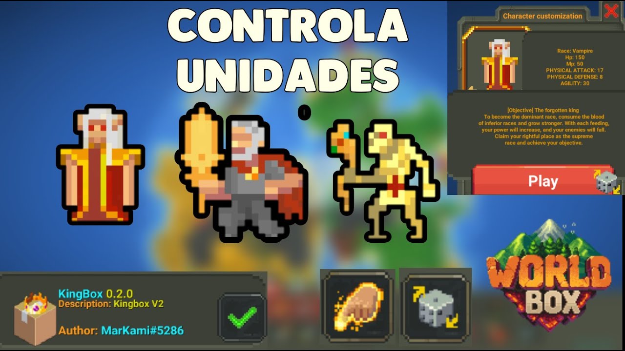 Controla NPCS En WorldBox y Crea Tu Propia Historia. (magos, demonios ...