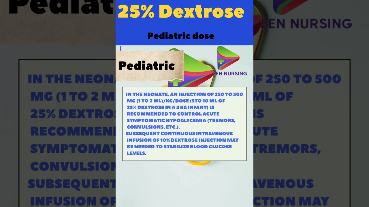 Injection 25 dextrose Dose In Pediatric greennursing nursing doctor Injection 25 dextrose Dose In Pediatric greennursing nursing doctor