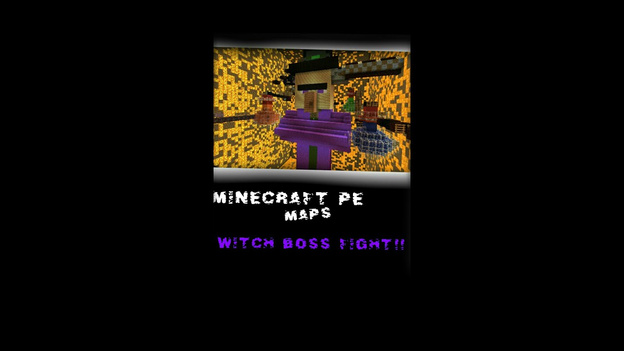 Minecraft PE-WITCH BOSS FIGHT MAP /w Cousins - YouTube
