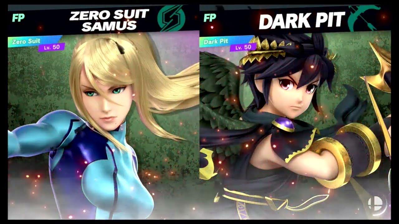 Super Smash Bros Ultimate Amiibo Fights – Zero Suit Samus vs the World #53 Samus vs Dark Pit ...