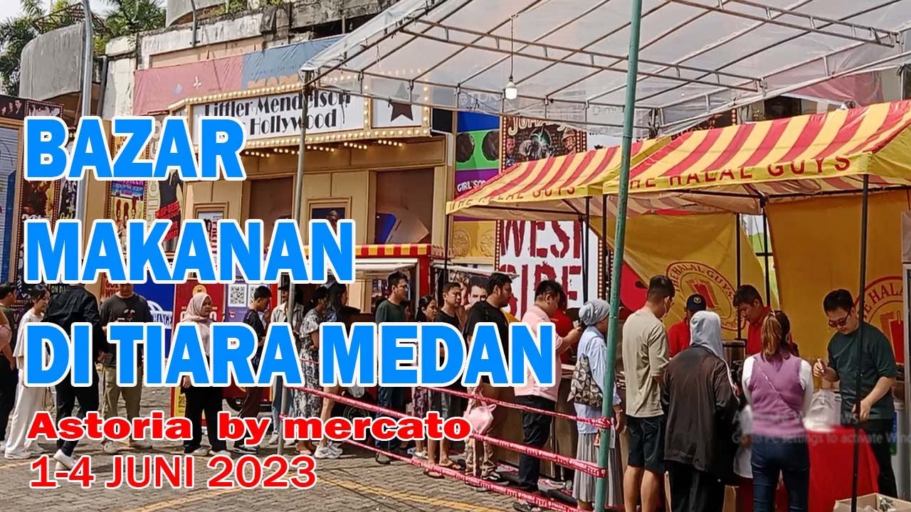 Jelajah kota Medan - Bazaar Makanan di parkiran Tiara Medan 2023 - YouTube