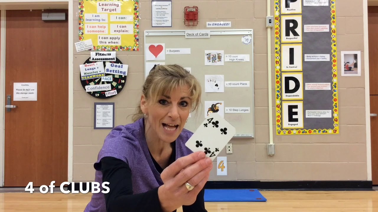 Deck of Cards Fitness for the Elementary Classroom - YouTube