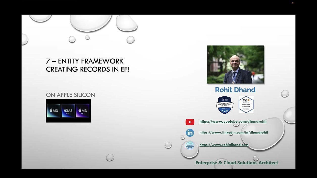 NET on Apple Silicon - 7. Entity Framework Creating Records - YouTube
