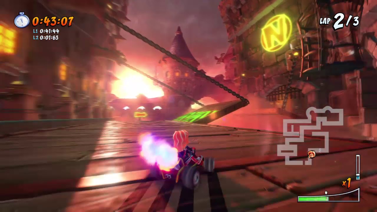 CTR Nitro Fueled - Cortex Castle Time Trial in 1:46:97 (PB) - YouTube