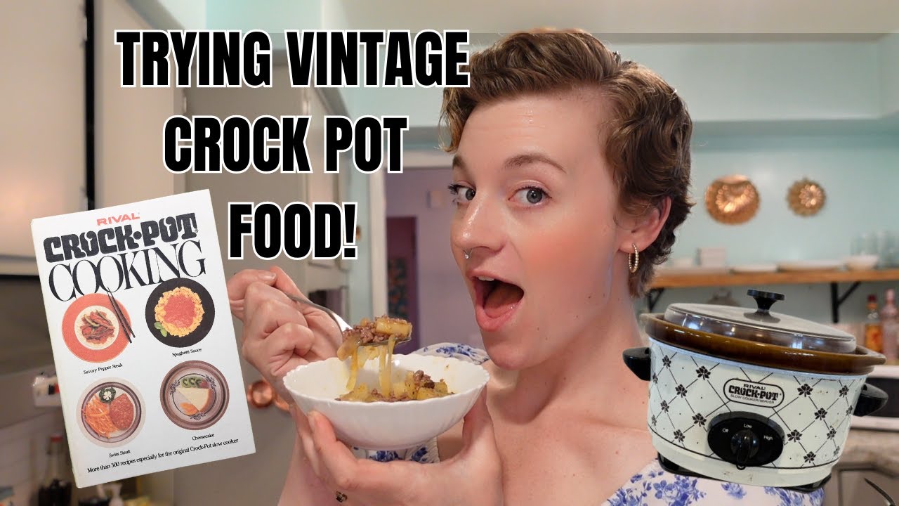 USING MY VINTAGE 1975 CROCK POT COOKBOOK! RETRO VINTAGE RECIPES! - YouTube