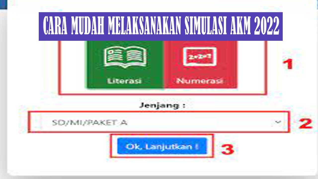 Cara Mudah Melaksanakan Simulasi AKM 2022 - YouTube