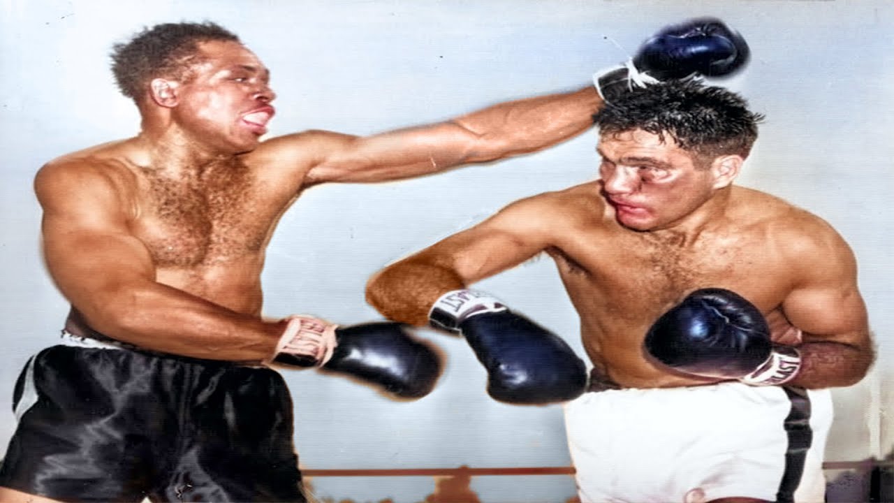 RARE Archie Moore vs Joey Maxim 2 - 1953 Highlights HD Colorized - YouTube