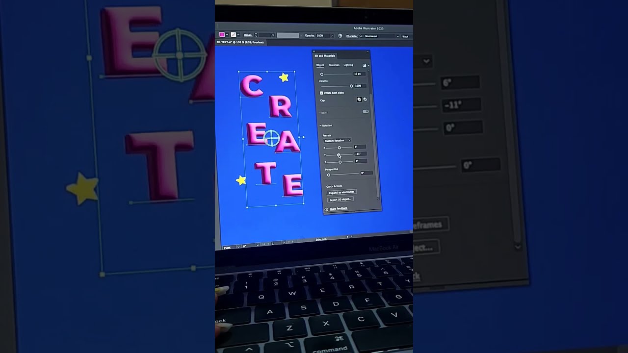 How To Create 3D Text In Illustrator Adobe Illustrator Illustrator How To Create 3D Text In Illustrator Adobe Illustrator Illustrator