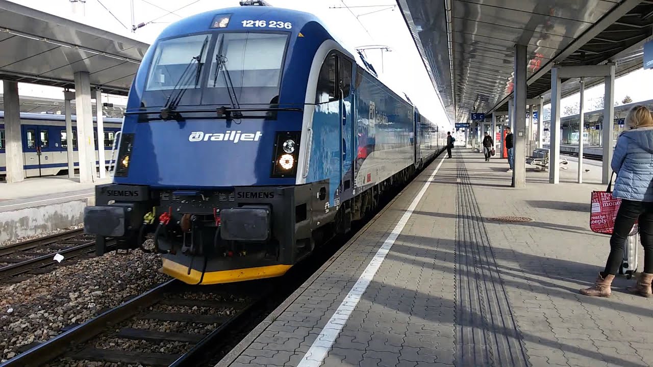 Ceske Drahy Railjet 73 Bahnhof Meidling in Wien(1) - YouTube