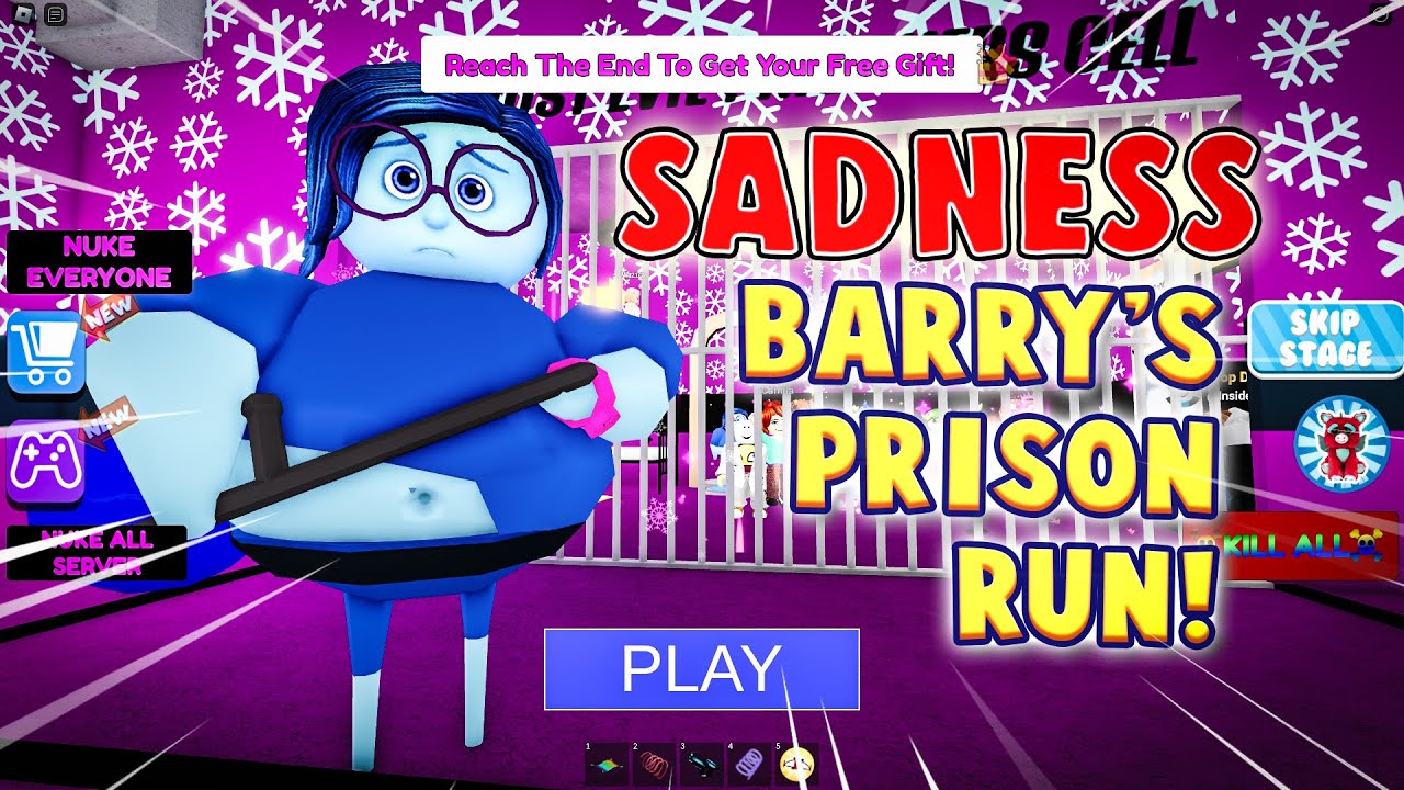 NEW Inside Out 2 Sadness Barry's Prison Run! 🤣💀 | Roblox First Person ...