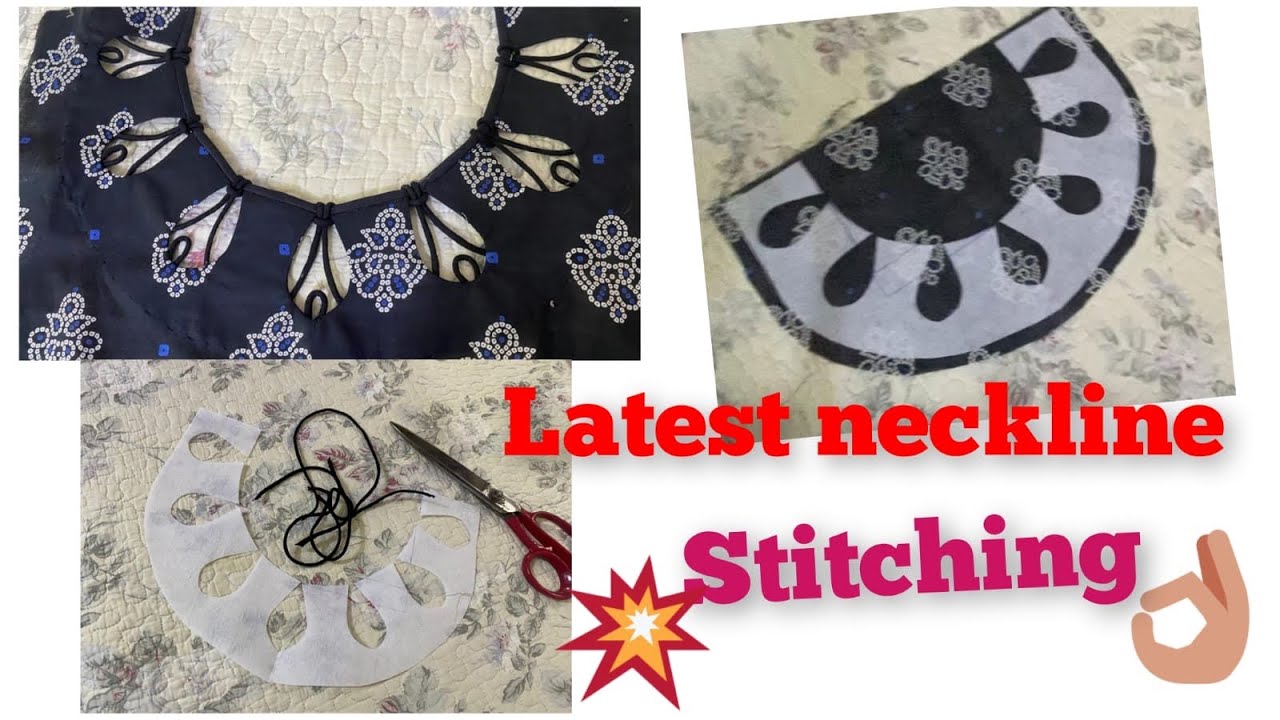 How to make this beautiful neckline/latest neckline stitching by KF ...