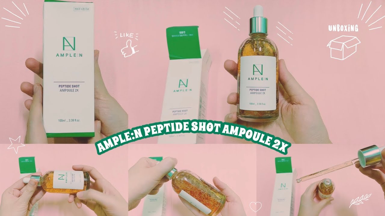AMPLE:N Peptide Shot Ampoule 2X | Unboxing and Review - YouTube