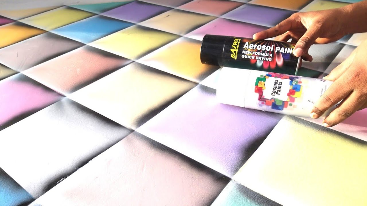 Wall painting ideas for color's full 3D patterns - YouTube