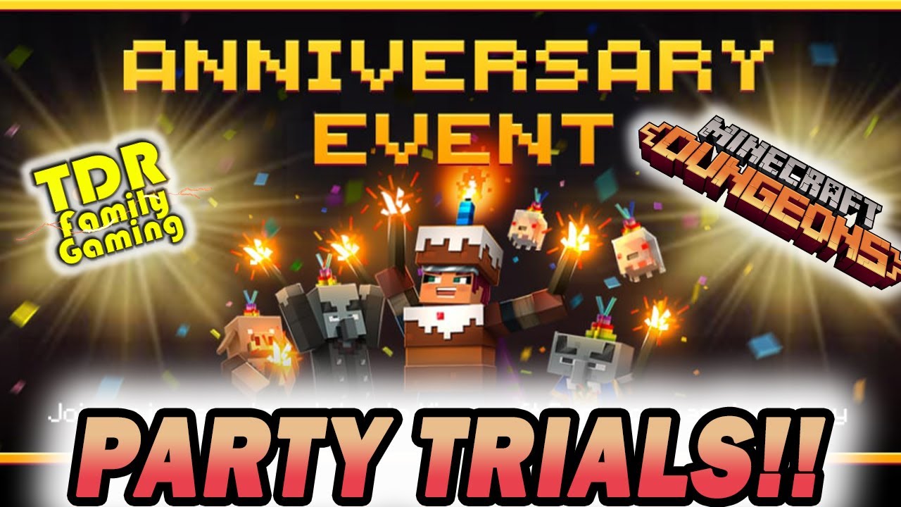 ANNIVERSARY PARTY PERKS coming! Minecraft Dungeons - YouTube