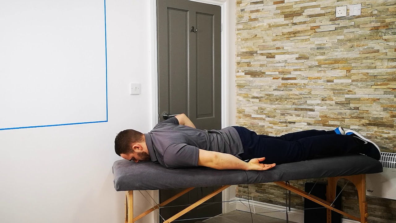 Low back extension Isometric holds - YouTube