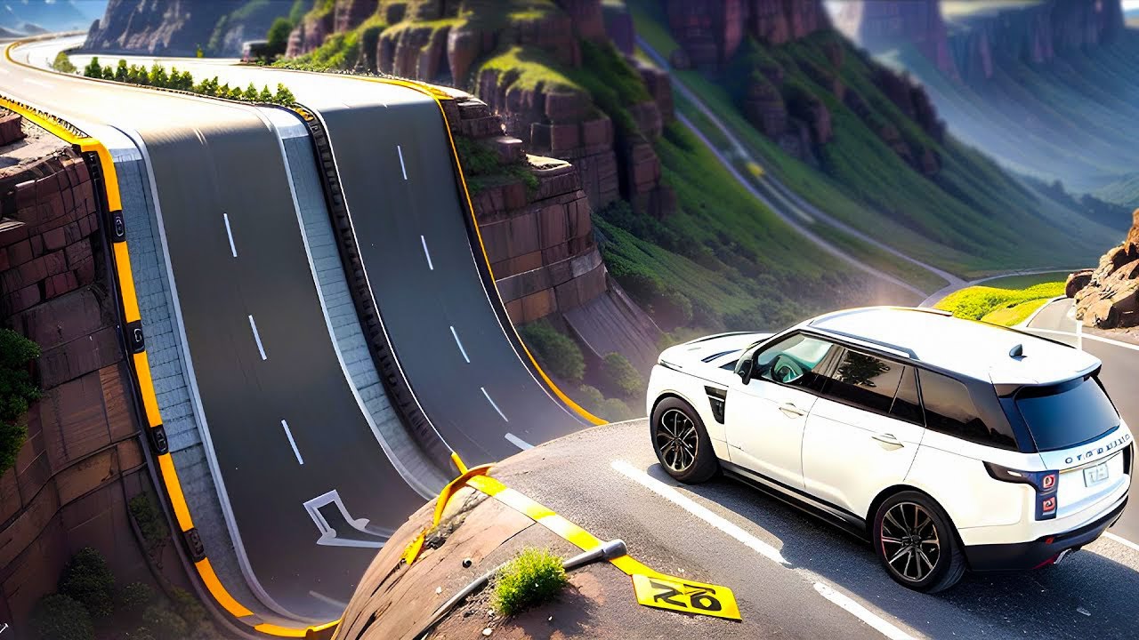 Realistic Crossroad Car Crashes #01 | BeamNG.drive - YouTube