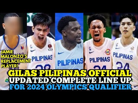 GILAS PILIPINAS OFFICIAL & UPDATED COMPLETE LINE UP FOR 2024 OLYMPICS ...