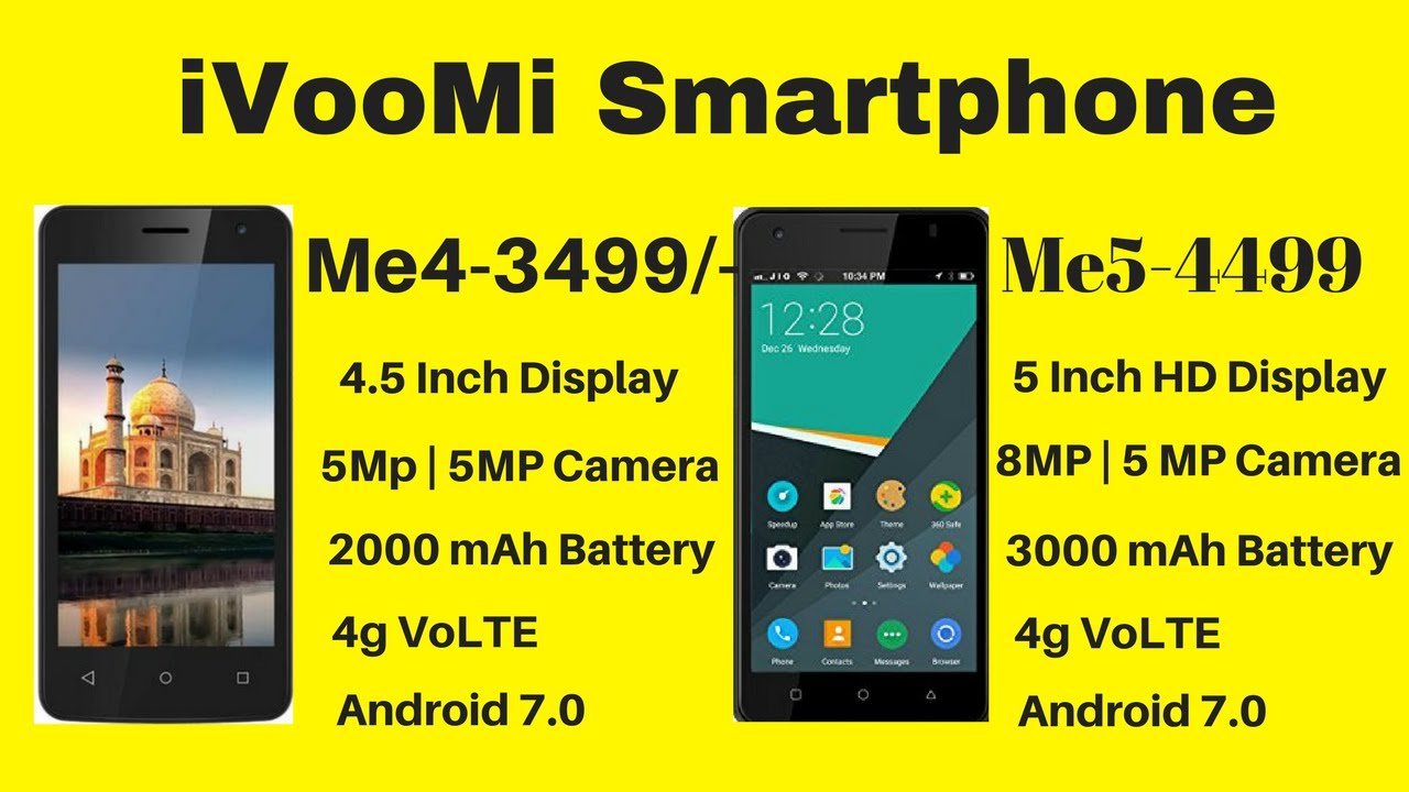 iVoomi Me4 और Me5 भारत में लॉन्च Under ₹ 4499/- | iVoomi Me4 and iVoomi ...