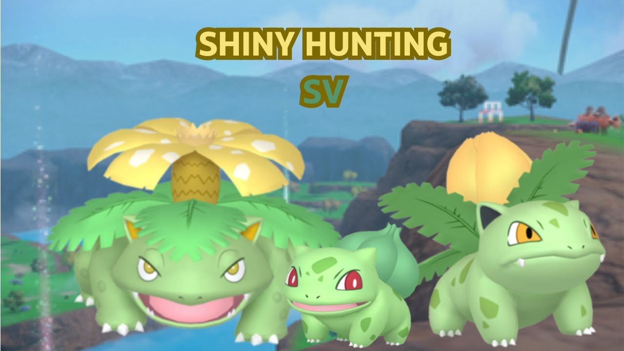 Shiny Hunting Bulbasaur Line in Pokemon Scarlet! - YouTube