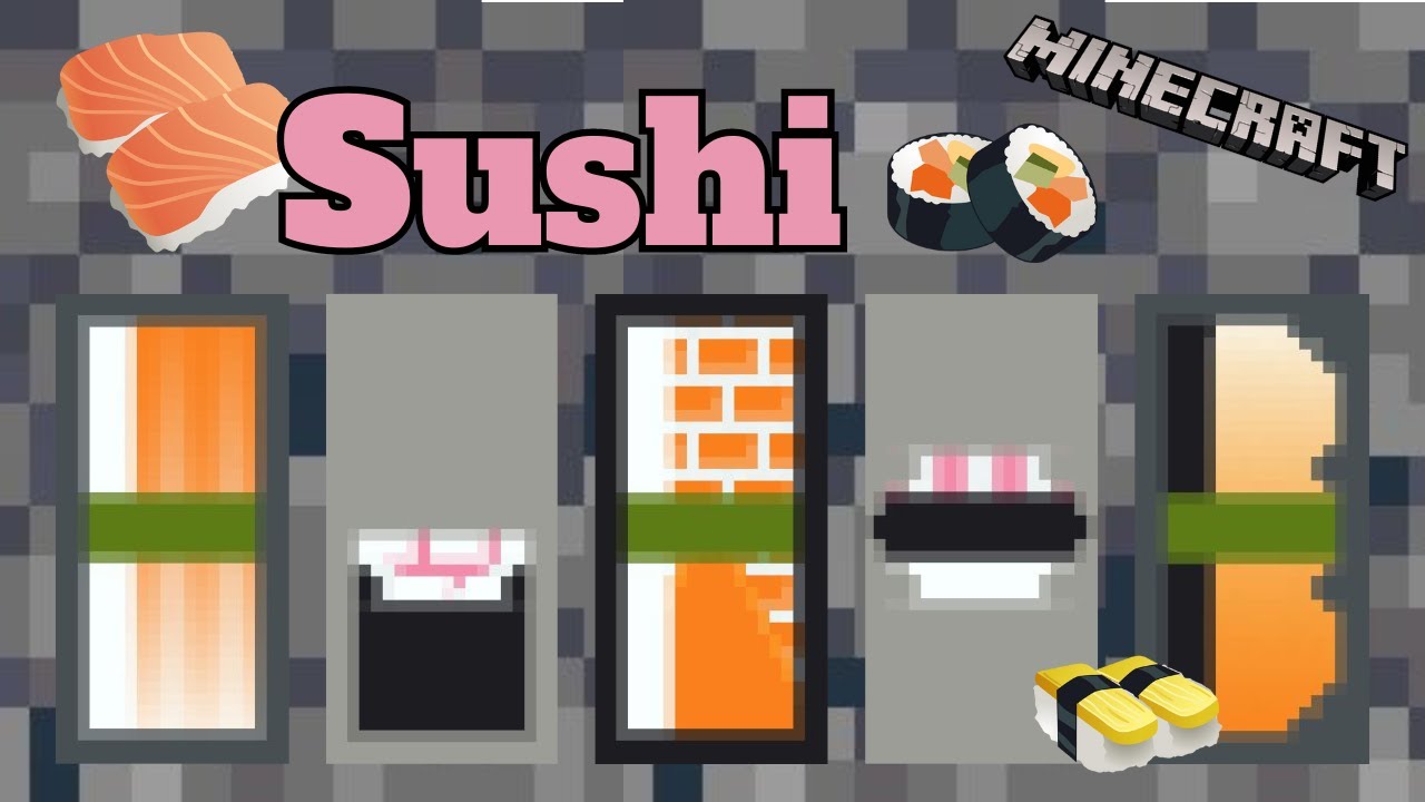 Minecraft Sushi Banner Designs - It's Banner Time! - YouTube