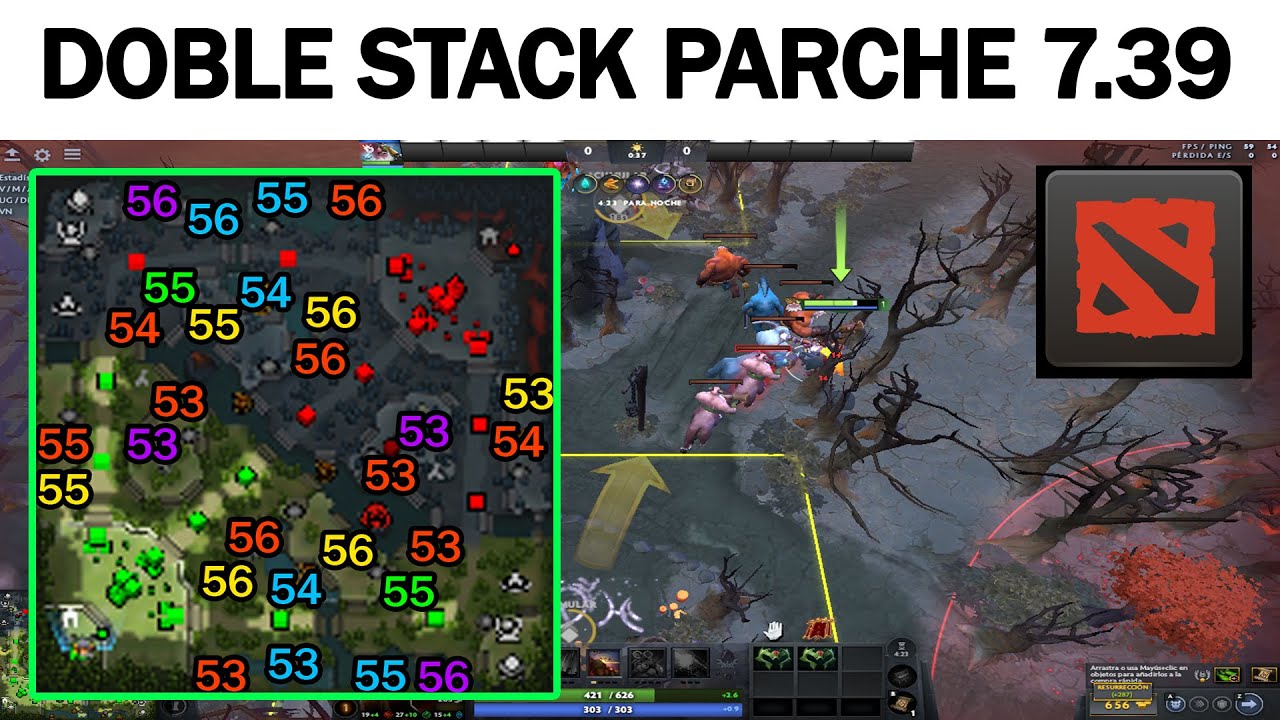 Como hacer Doble STACK en cada Campamento Neutral - Dota 2 parche 7.39 ...
