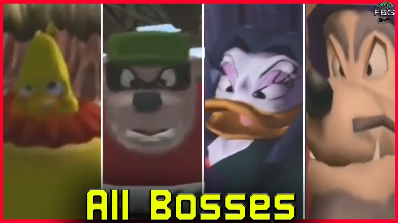 Disney's Donald Duck Goin Quackers - All Bosses - YouTube