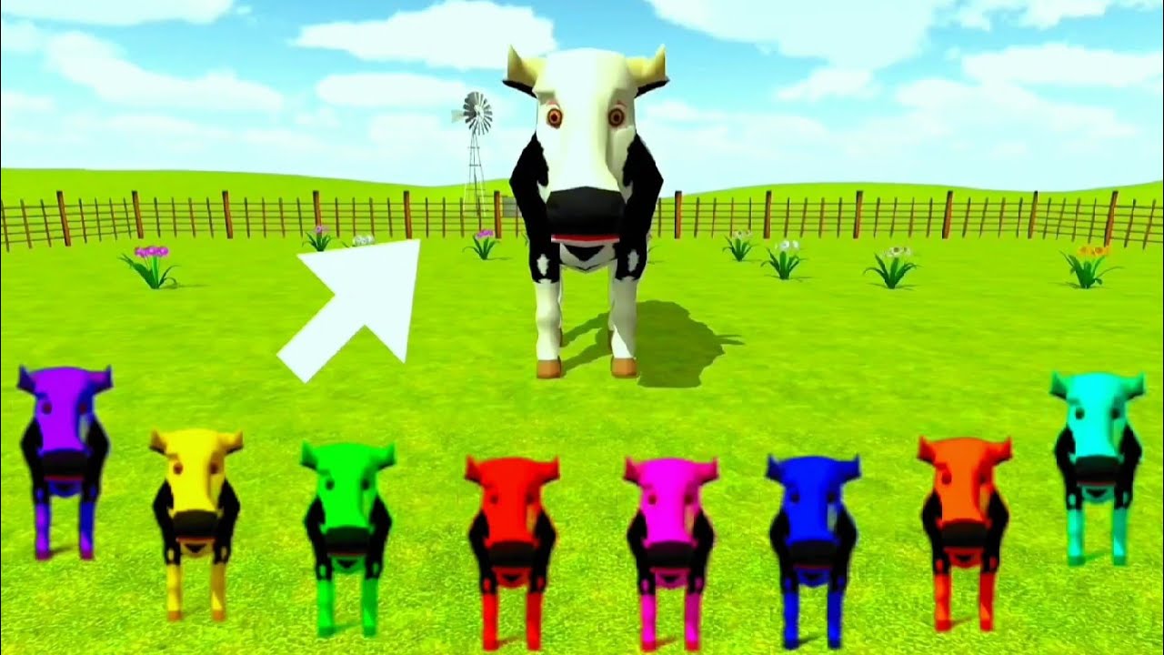 La Vaca Lola - 3D Gameplay | Vamos a Jugar! Colorful Dancing Cows ...