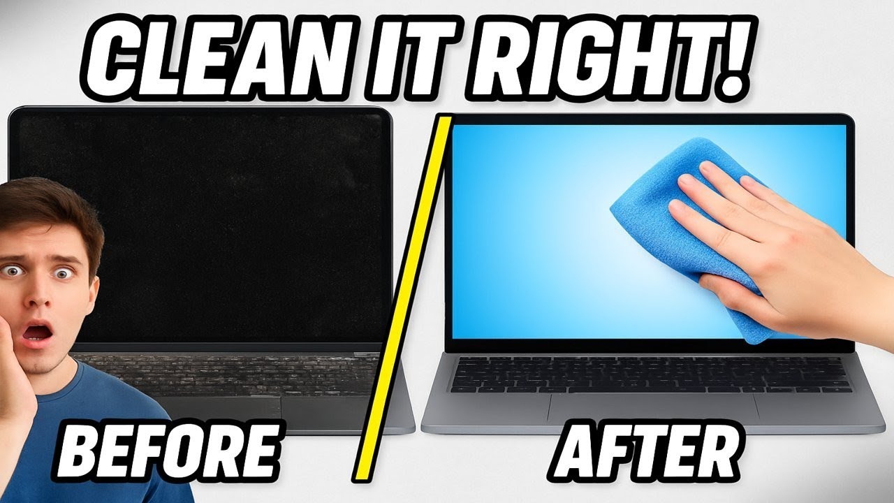 How to Clean Your Laptop Safely at Home | Step-by-Step Laptop Cleaning ...