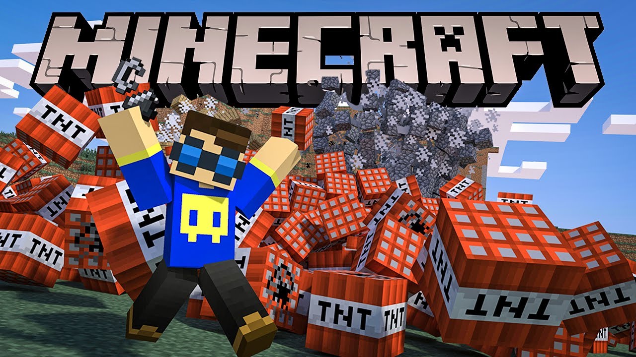 UM BLOCO GIGANTE DE TNT - MINECRAFT MEGA BLOCK PARTE 2 - YouTube