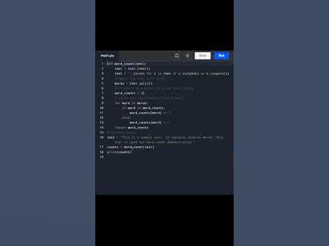 Python Word Count: Counting Word Occurrences in Text | codewithbv - YouTube