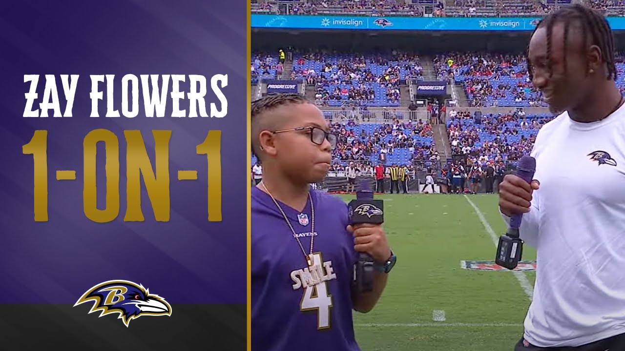 Junior Reporter Interviews Zay Flowers & Learns Dance Moves | Baltimore ...