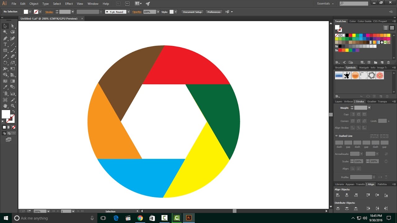 Adobe Illustrator Icon Design Round Color Shape Bangla Illustrator adobe-illustrator-icon-design-round-color-shape-bangla-illustrator
