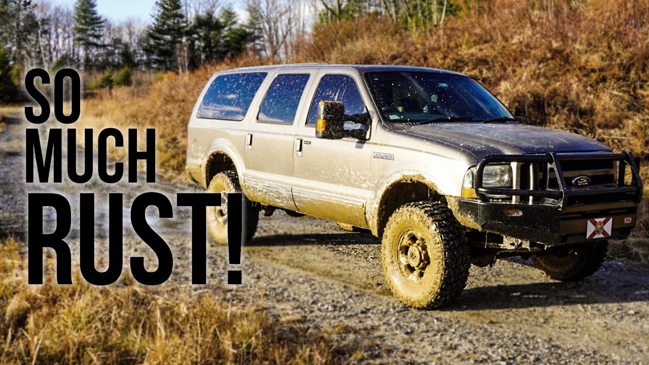Rust repair + New 4" Suspension on this 2003 Ford Excursion - YouTube