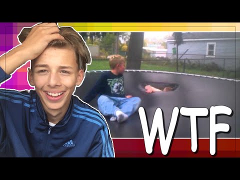 REACTING TO BAD TRAMPOLINE FAILS! - YouTube
