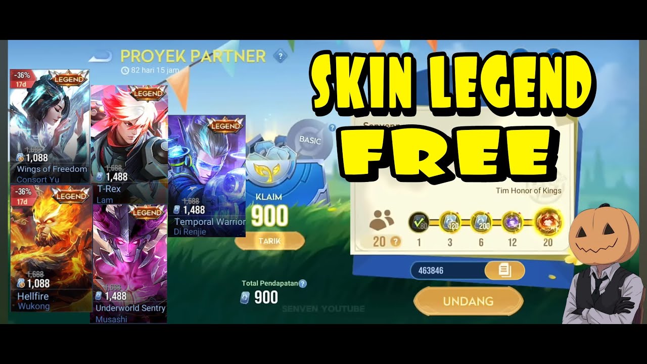 FREE SKIN LEGENDS? New Easy Ways To Complete Partner Project Event ...
