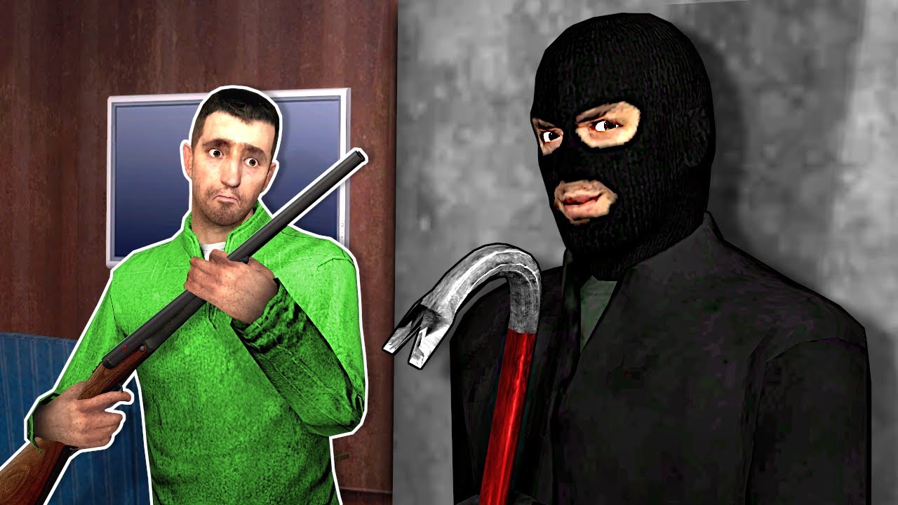 A ROBBER is in my House.. CAN I ESCAPE? - YouTube