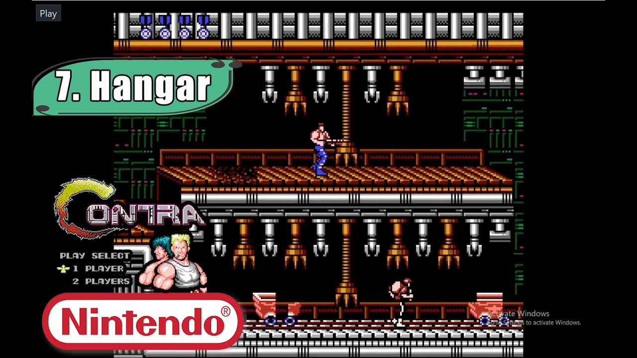 Nintendo CONTRA Stage 7 (Hangar) - YouTube