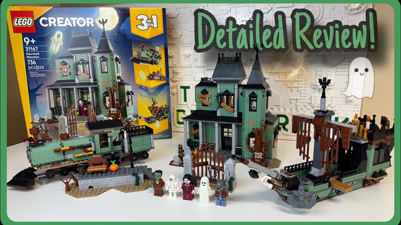 LEGO Haunted Mansion (31167) - All 3 Builds - YouTube
