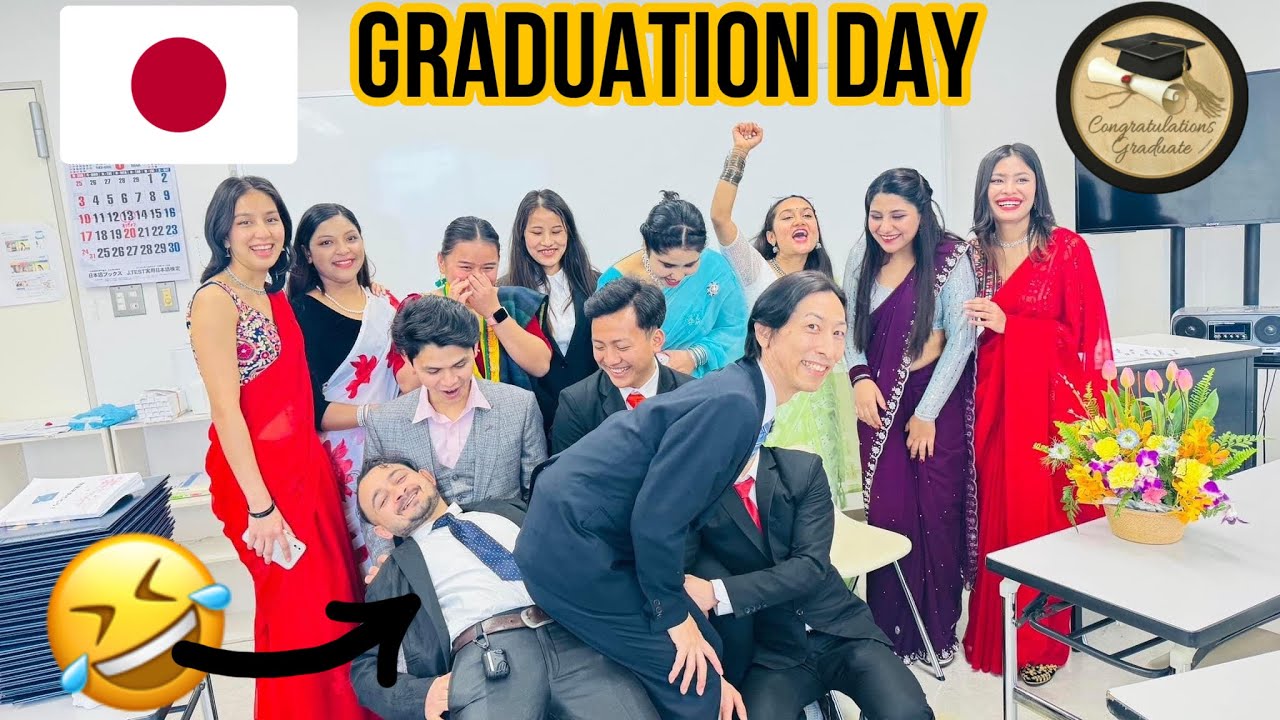 Japanease language school graduation day🎓🇯🇵complete 18month course|yeti ...