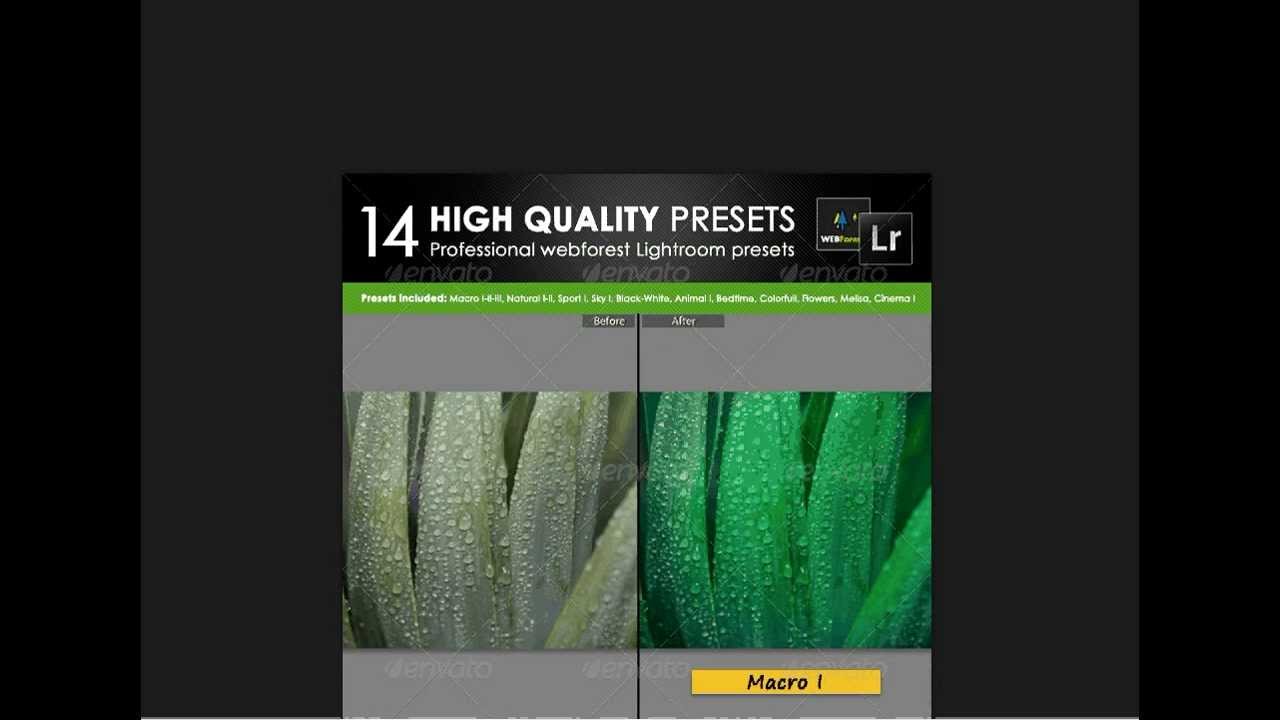 High Quality Lightroom presets - Graphicriver - YouTube